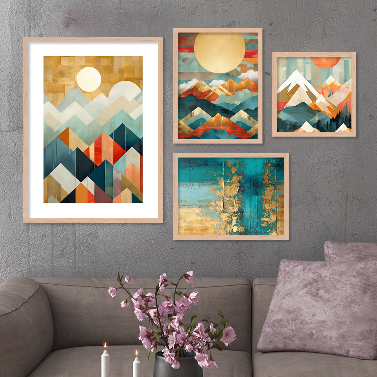Framed Painting Combo: Enhance Your Wall Decor with Beautiful Artwork ...