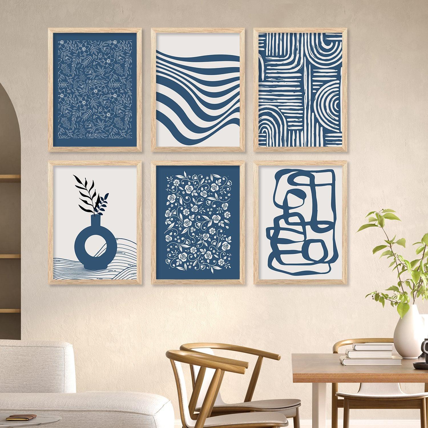 Boho Wall Art Paintings with Frame for Living Room Bedroom Home and Of ...