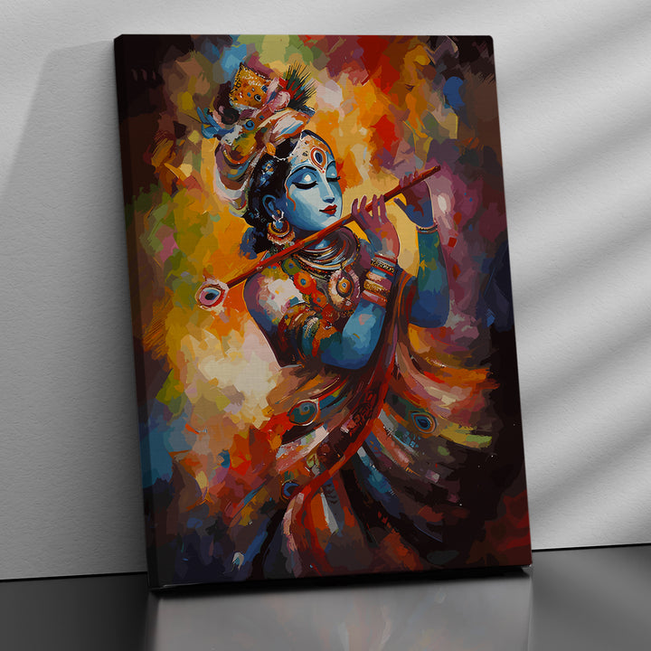 Luxury Krishna Canvas Art Print Piece for Wall Decoration