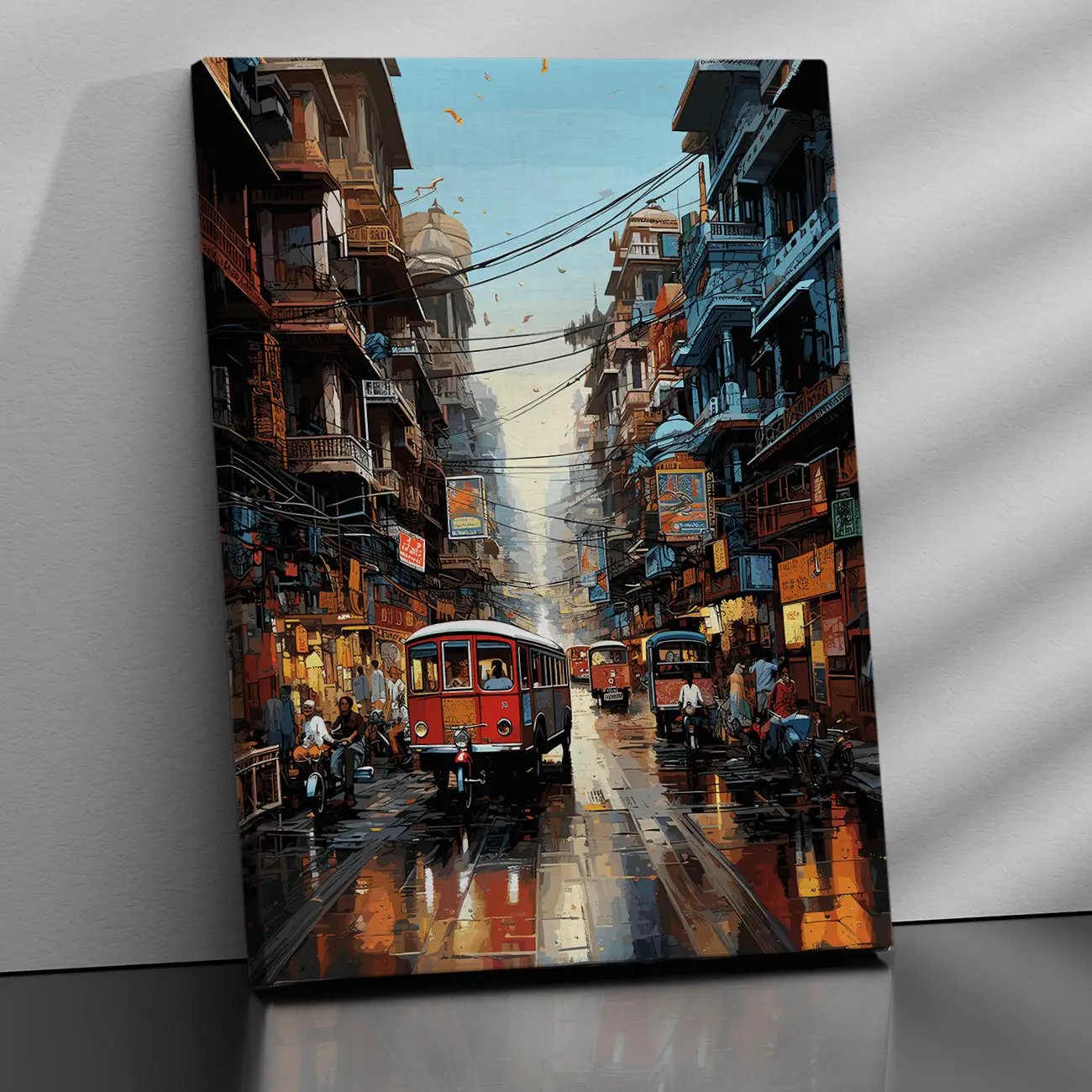 City Dreams: Evocative Urban Canvas Scenes – Kotart
