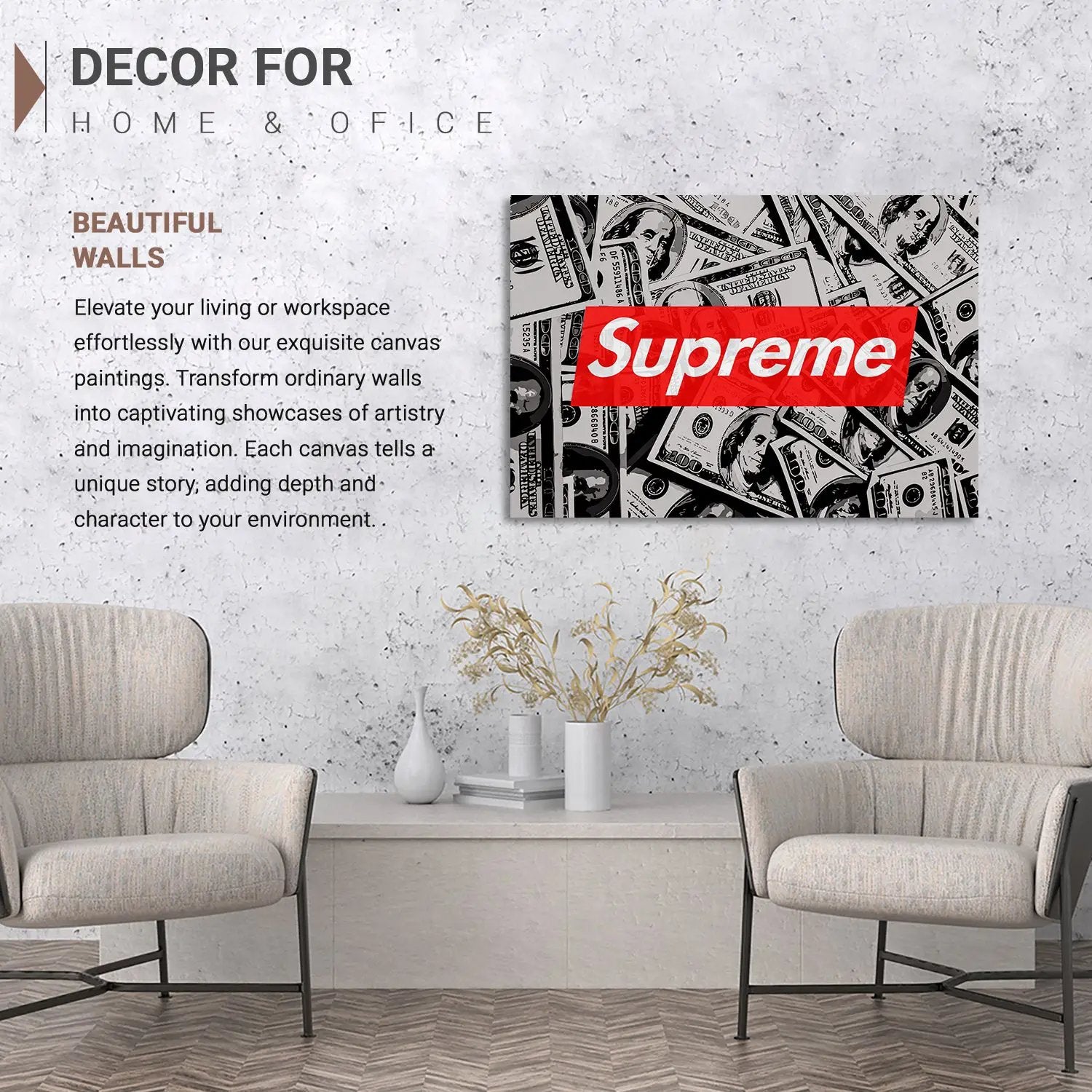 Motivational Canvas Art Prints for Home Office Study Room Living Room ...