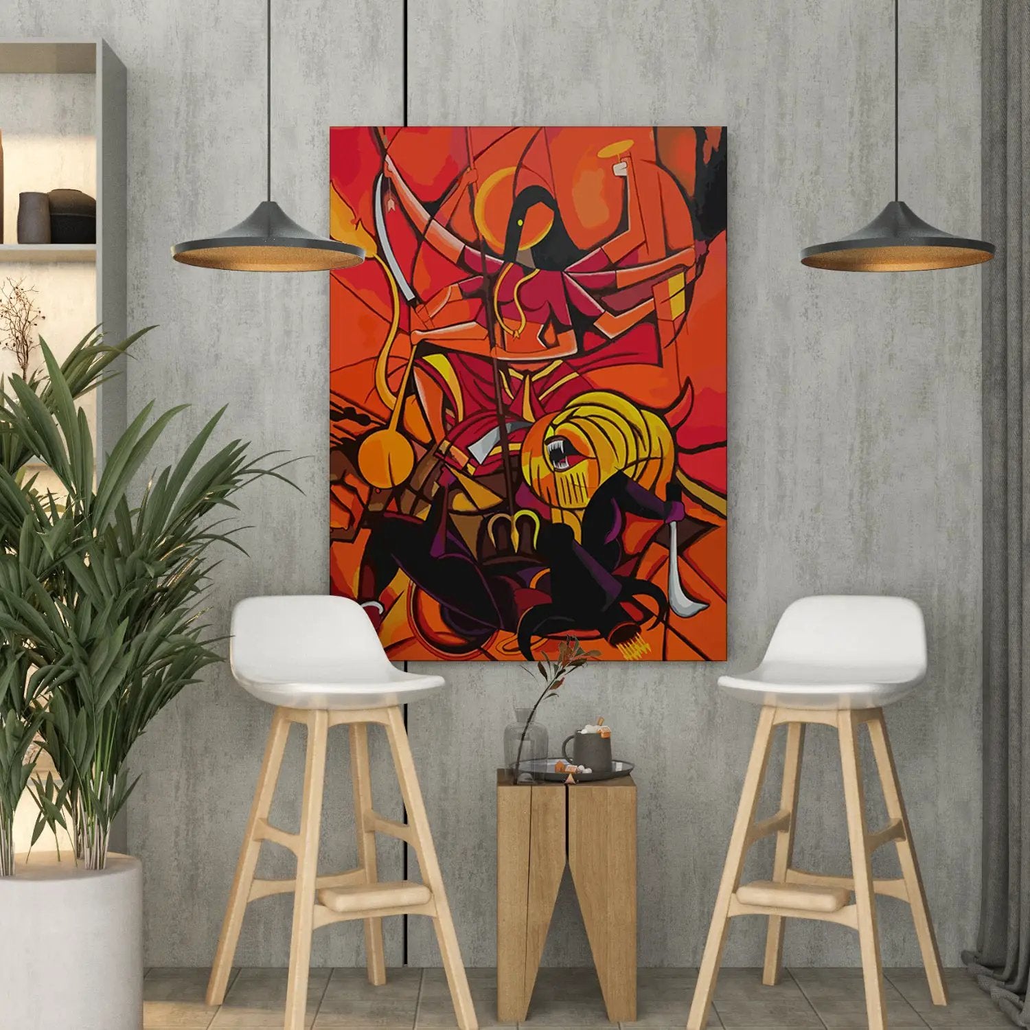 Maa Durga Modern Art Canvas Print – Kotart