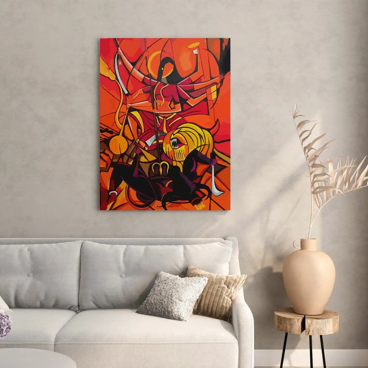 Maa Durga Modern Art Canvas Print – Kotart