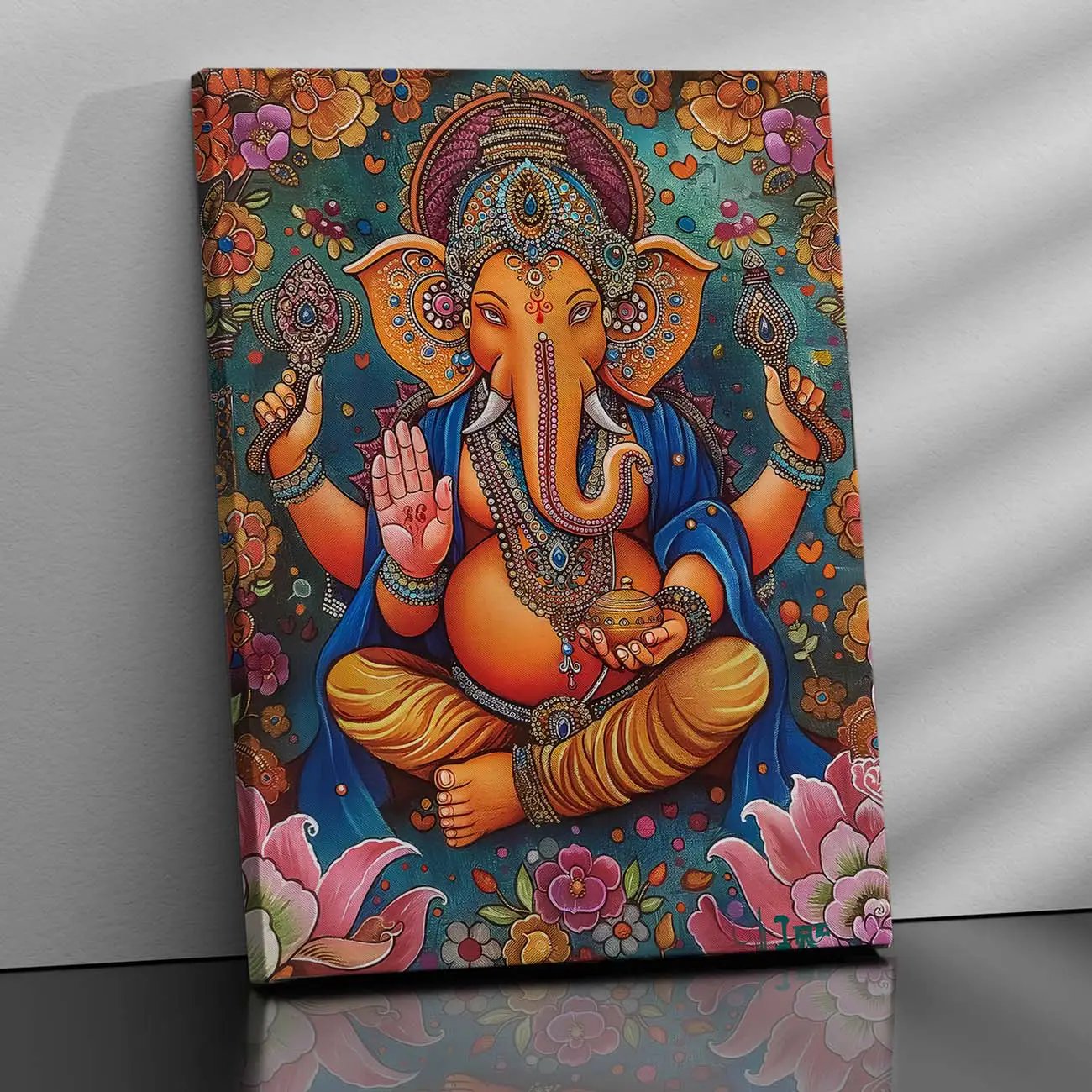 Traditional Inidan Folk Art - Kerala Mural Canvas Art Prints For Home ...