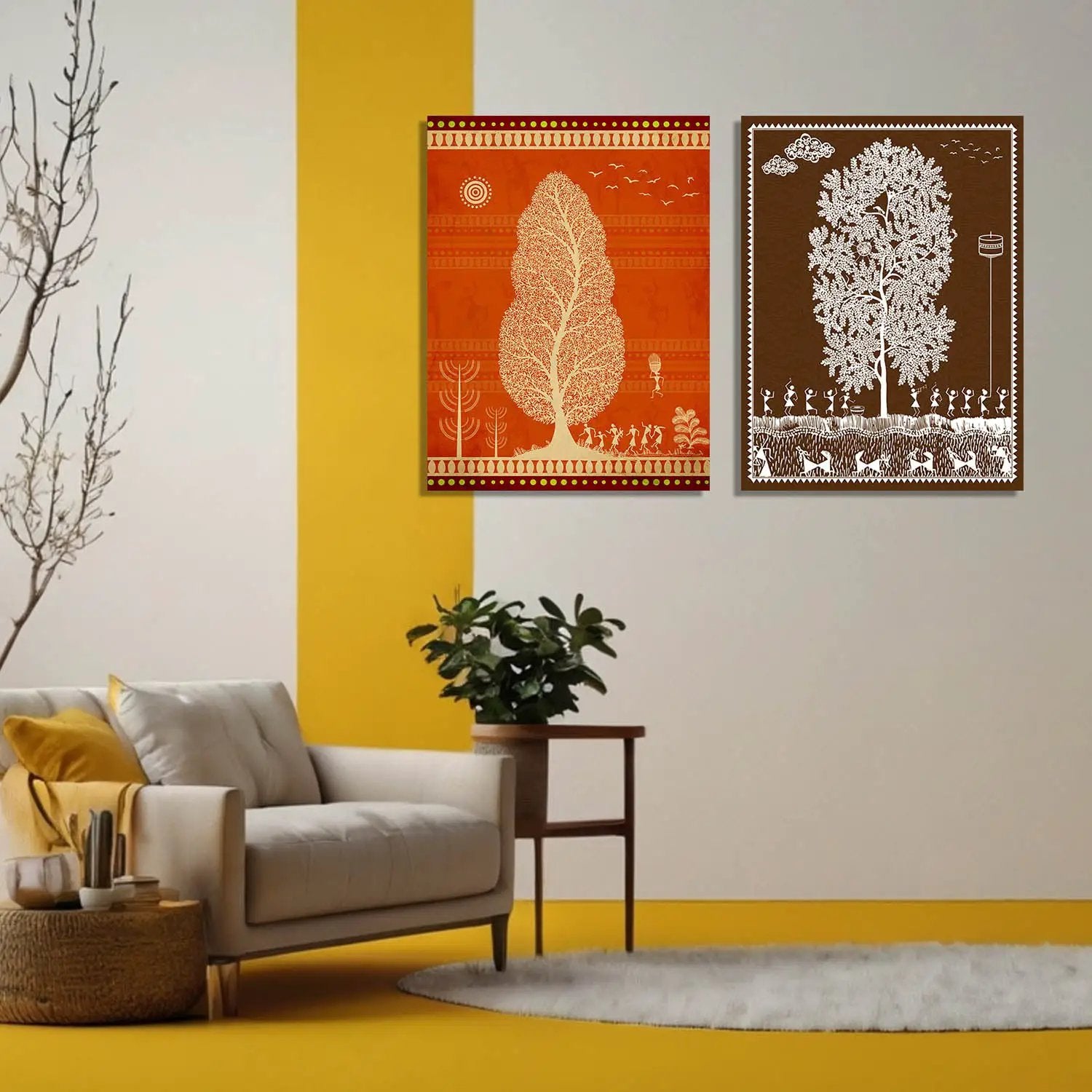 Traditional Indian Tanjore Art Canvas Prints For Home Decor Wall Decor ...