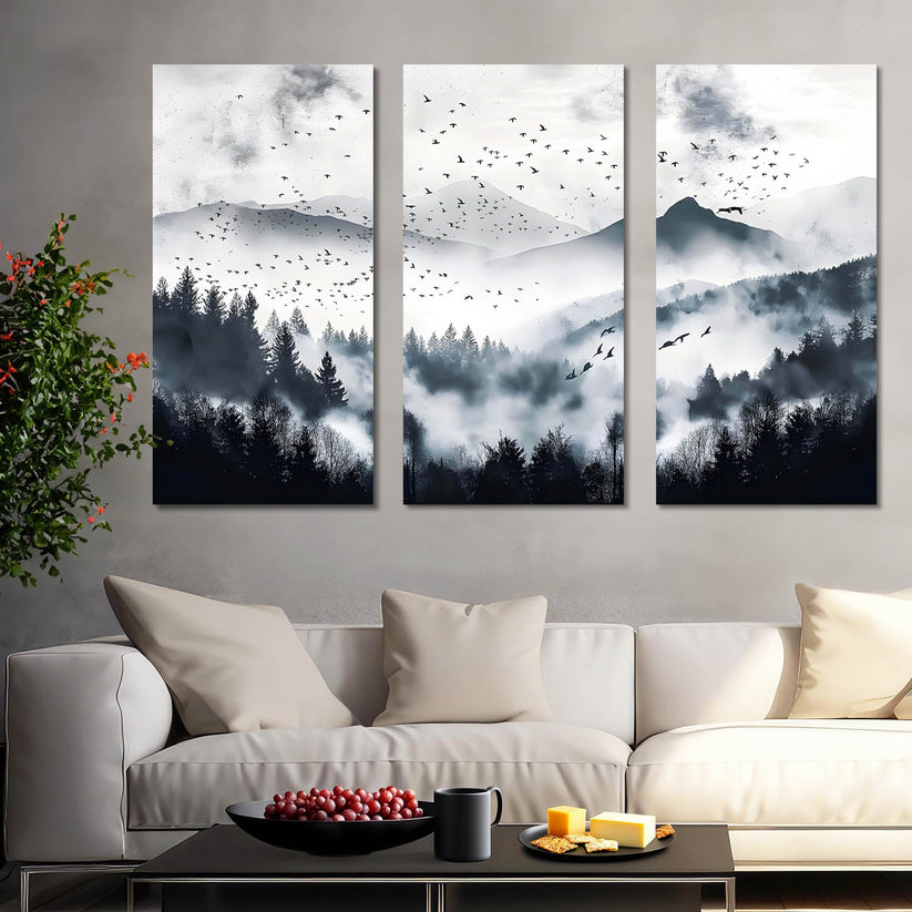 City View Wall Art Canvas For Living Room canvas painting wall – Kotart