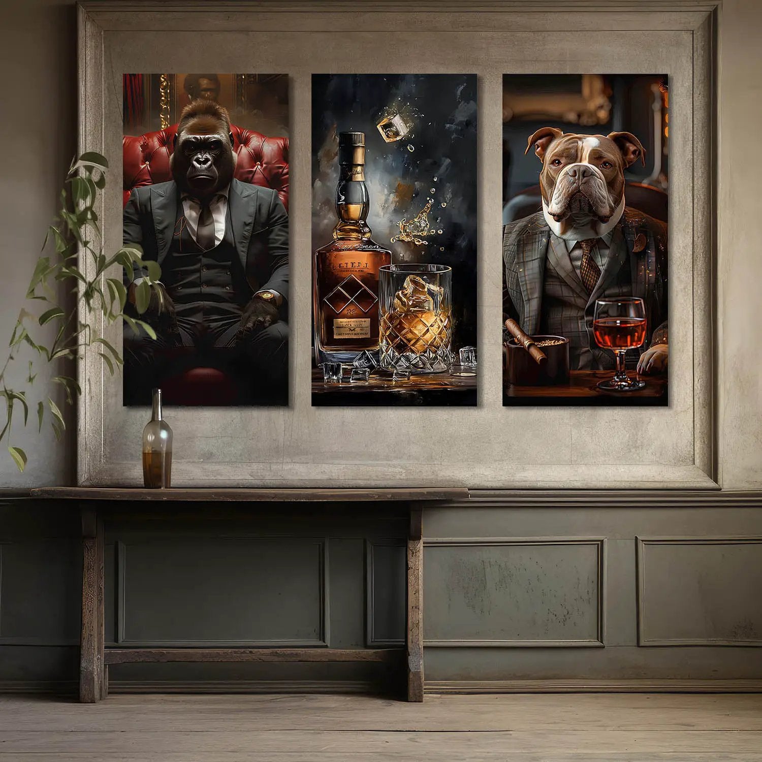 Restaurant And Bar Modern & Classic Canvas canvas painting wall – Kotart