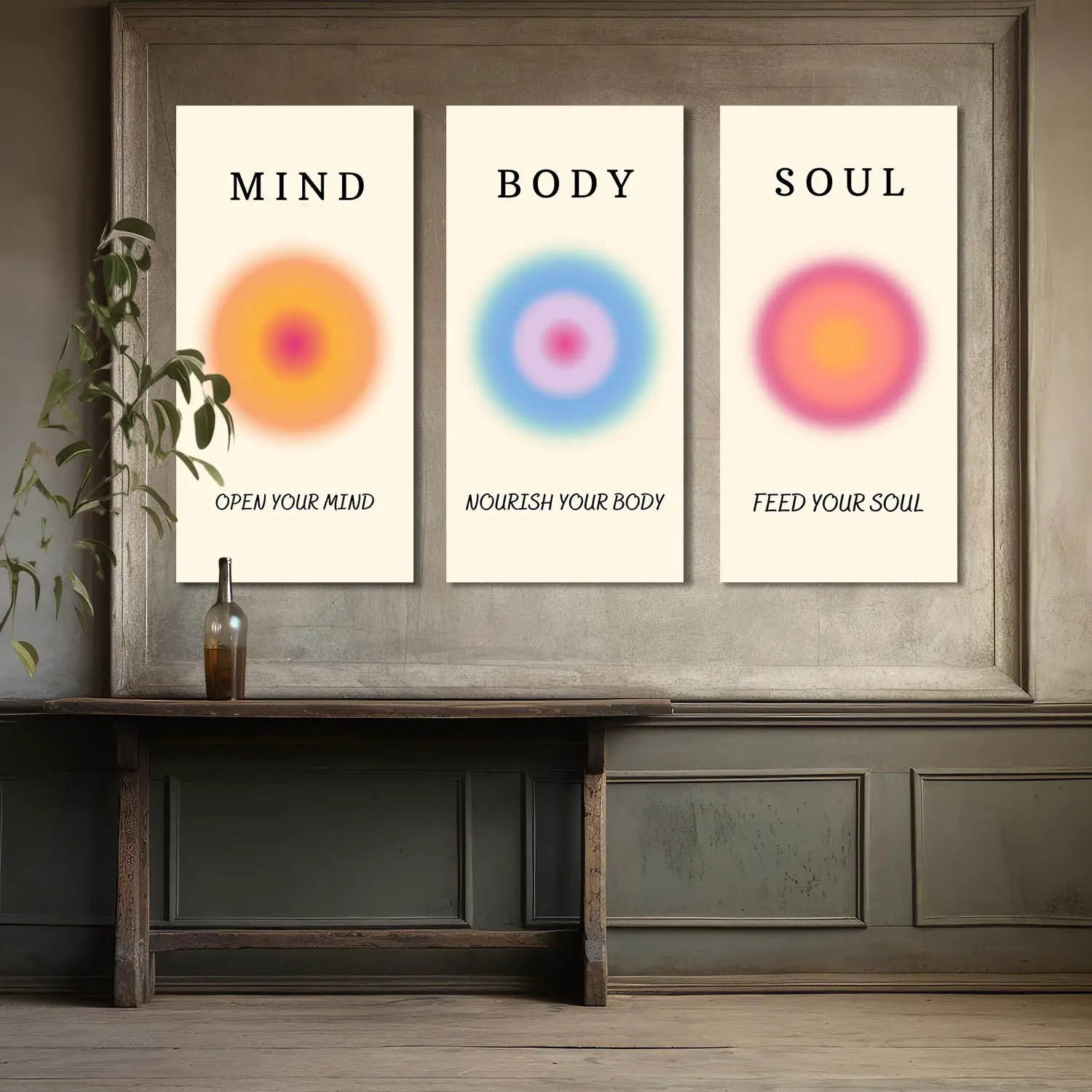 Positive Aura Energy Wall Canvas For Home Décor And Living Room canvas ...