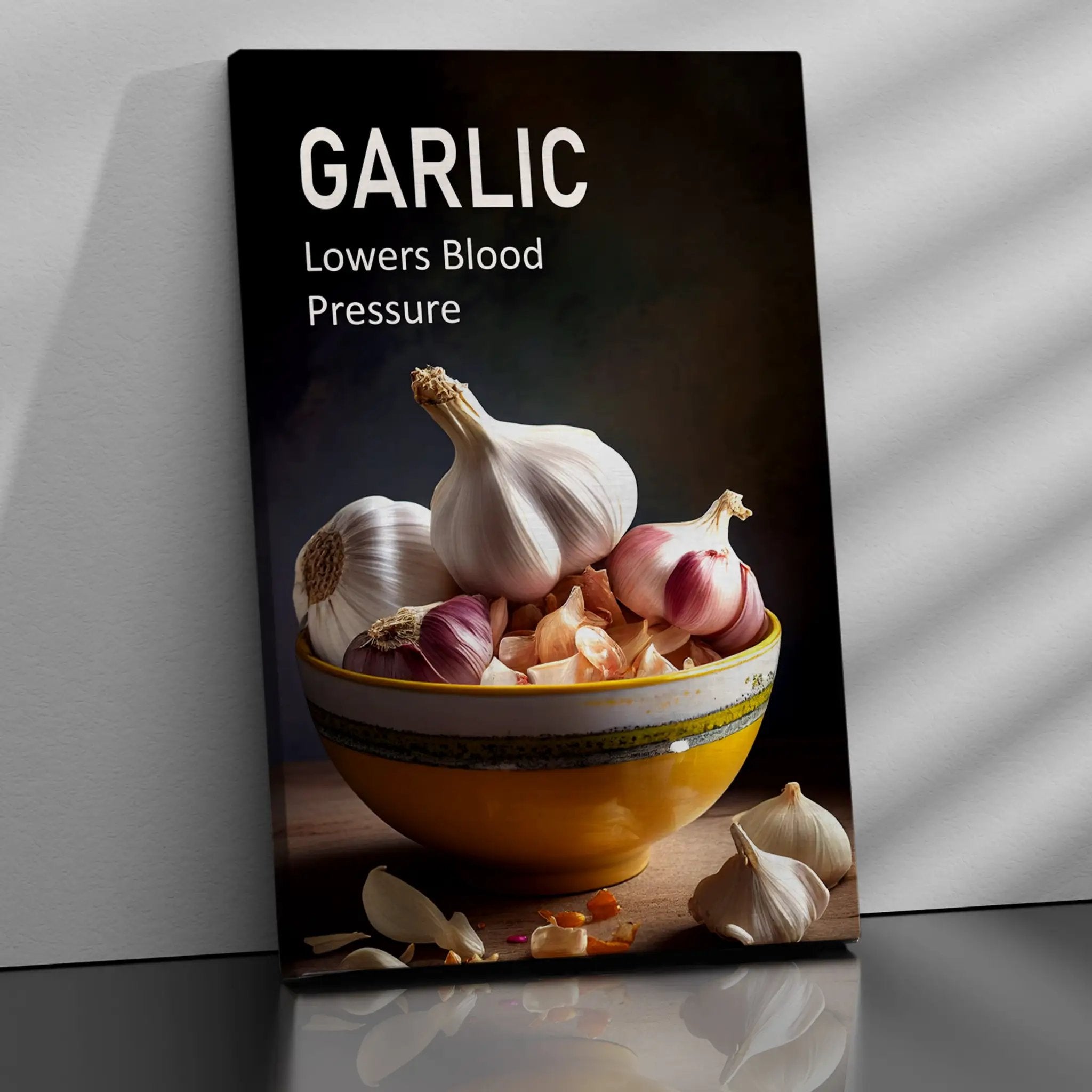 Garlic Canvas Prints for Restaurant Kitchen Cafe Wall Decor – Kotart