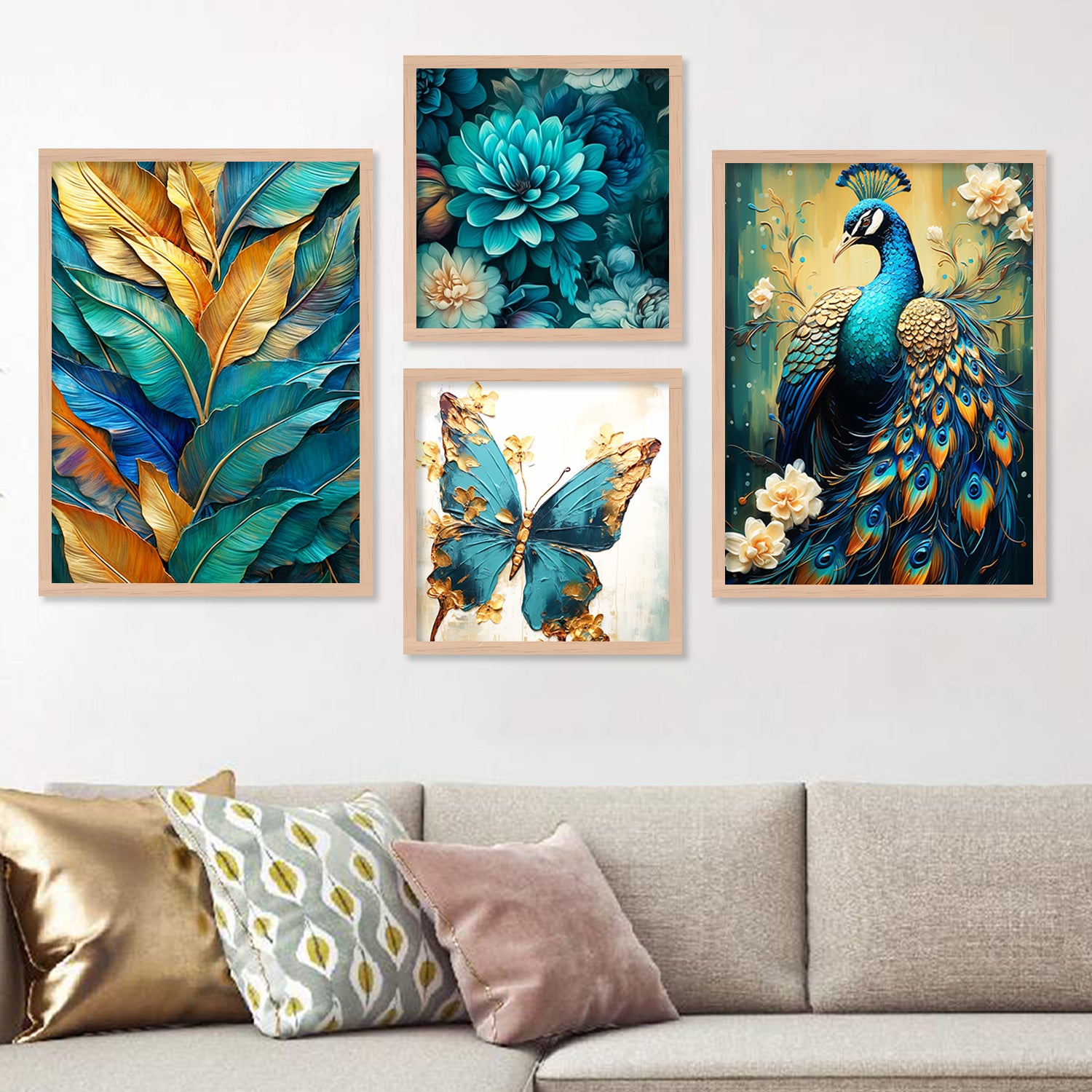 Modern Art Framed Posters Combo: Enhance Your Wall Decor with Beautiful ...