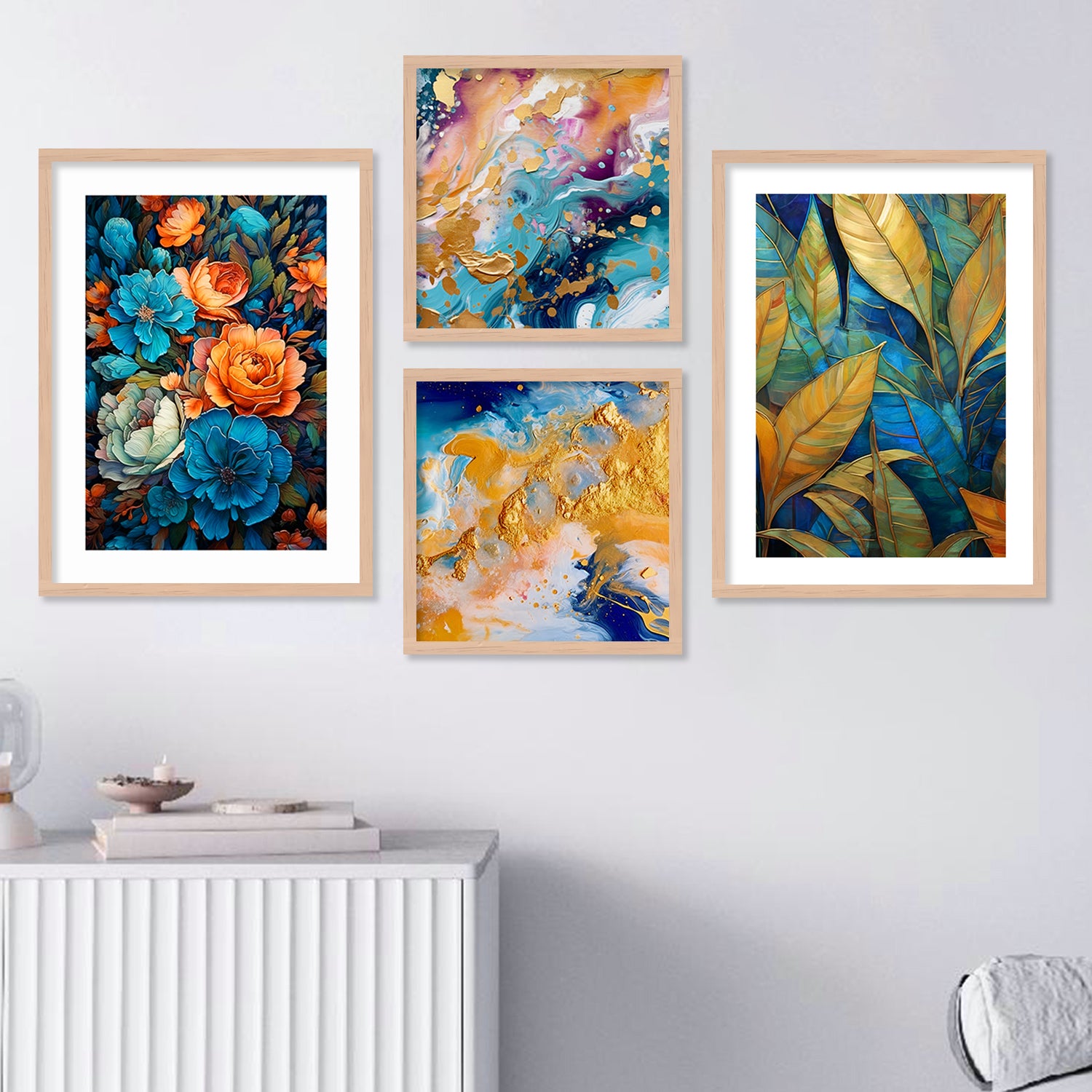 Modern Art Framed Posters Combo: Enhance Your Wall Decor with Beautiful ...