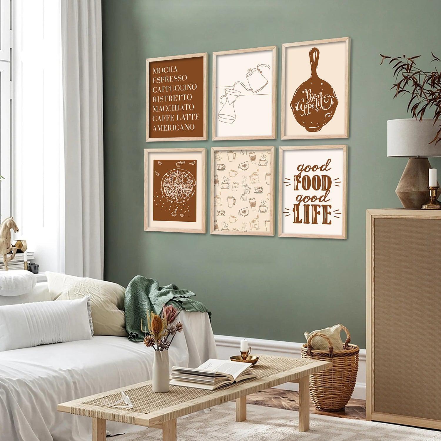 Kitchen Theme Framed Posters for Restaurant Kitchen Dinning Room Cafe ...