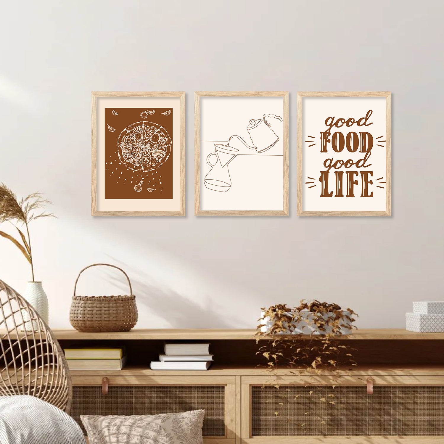 Kitchen Theme Framed Posters for Restaurant Kitchen Dinning Room Cafe ...