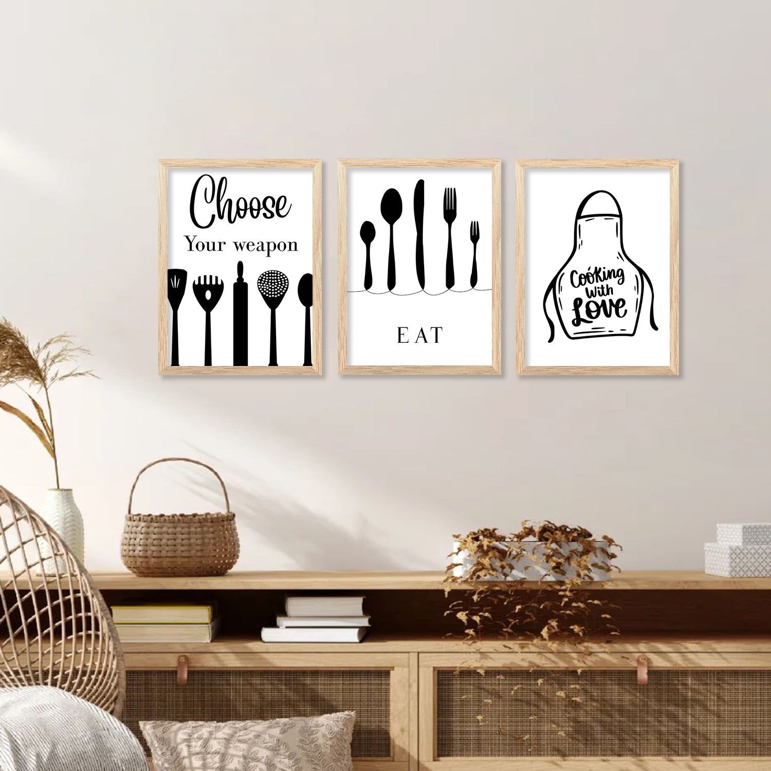 Kitchen Theme Framed Posters for Restaurant Kitchen Dinning Room Cafe ...