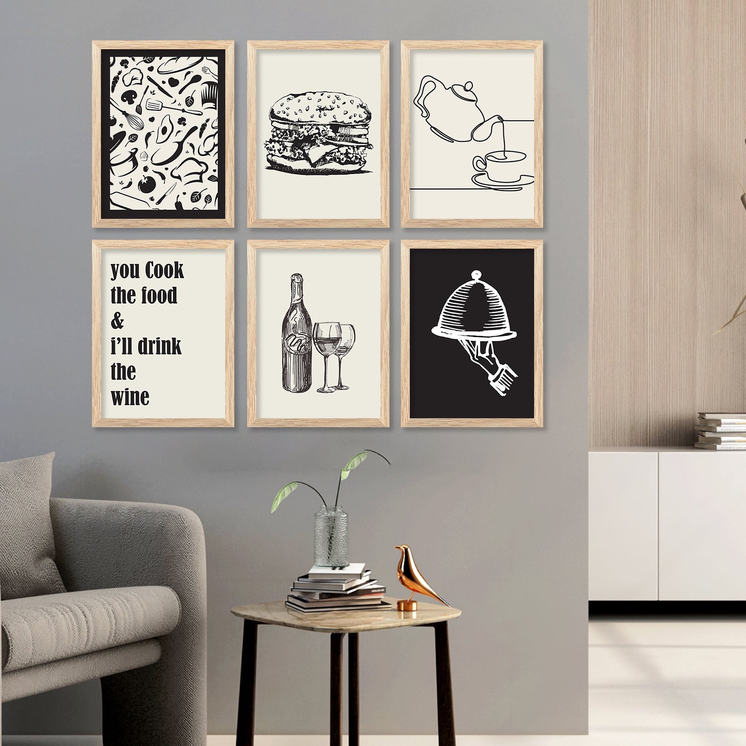 Kitchen Theme Framed Posters for Restaurant Kitchen Dinning Room Cafe ...