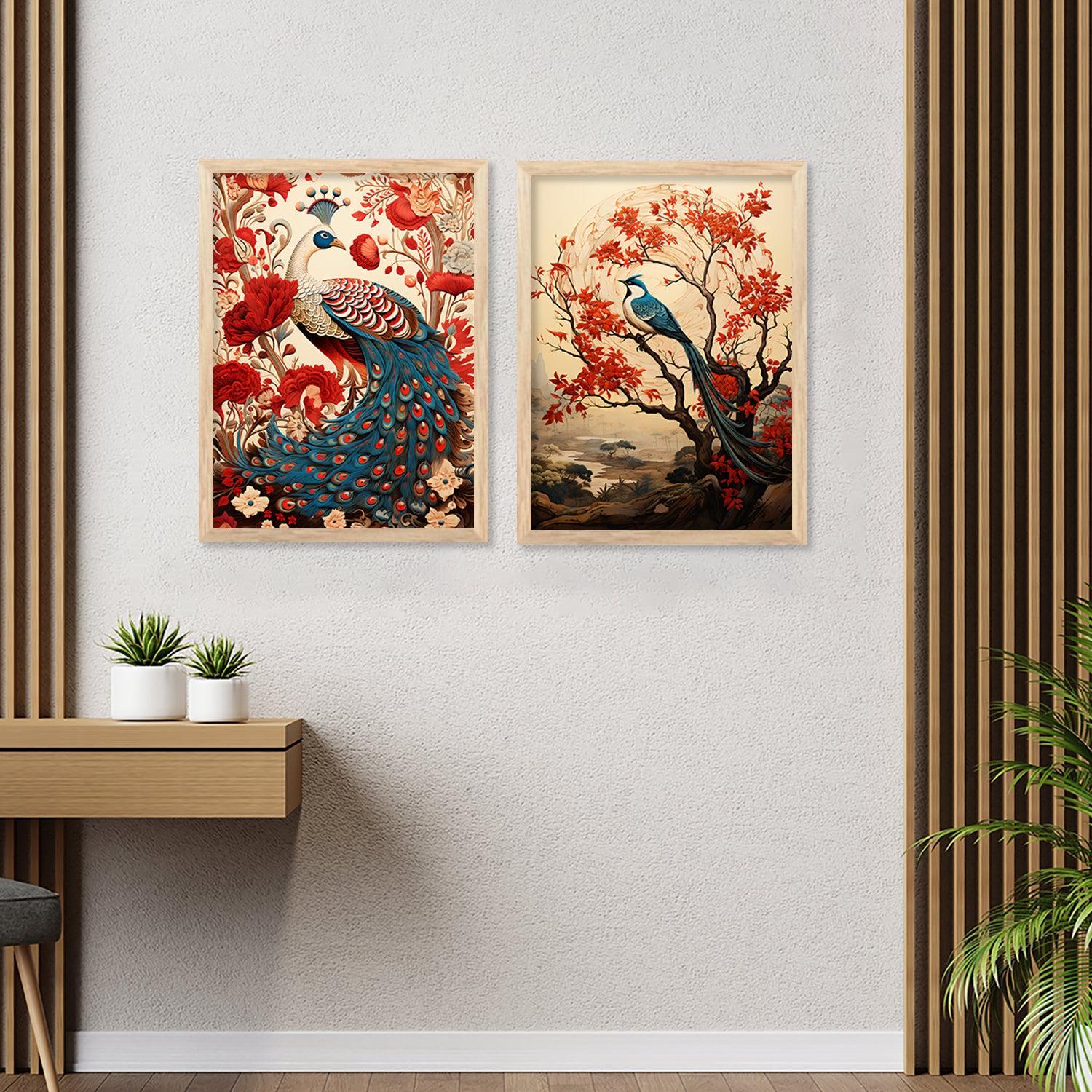 Nature Inspired Art Paintings with Frame for Living Room Bedroom Home ...