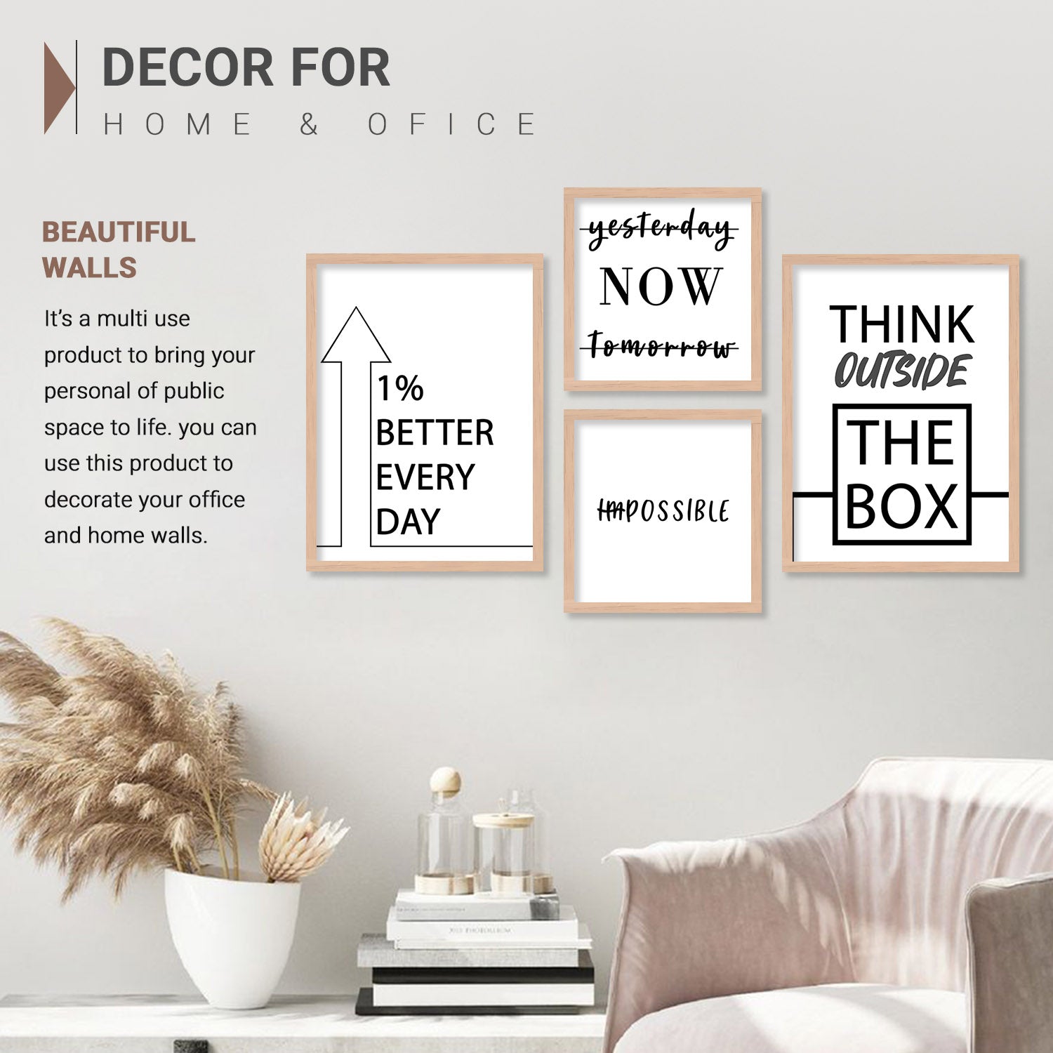 Inspire Your Journey: Motivational Quotes Framed Art – Kotart