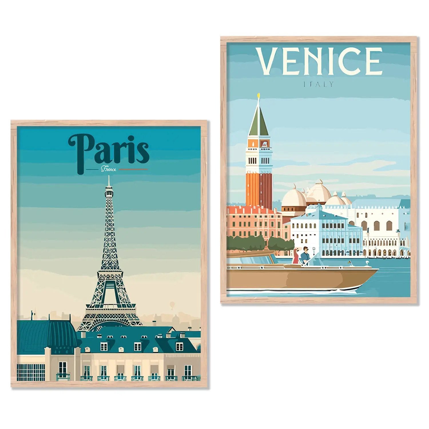 Iconic City Art Frames for Living Room Bedroom Home Wall Decor : Trave ...