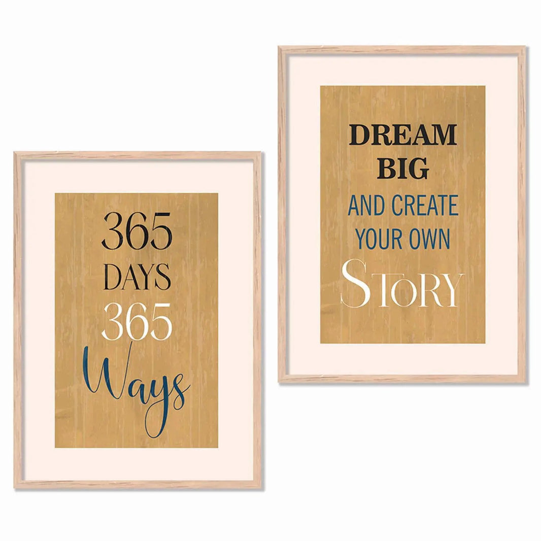 Motivational Quotes Framed Posters for Home and Office Decor - Wall Art ...