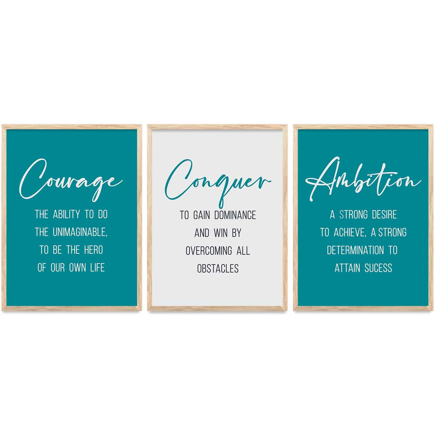 Motivational Wall Art Paintings for Living Room - Wall Poster With fra ...