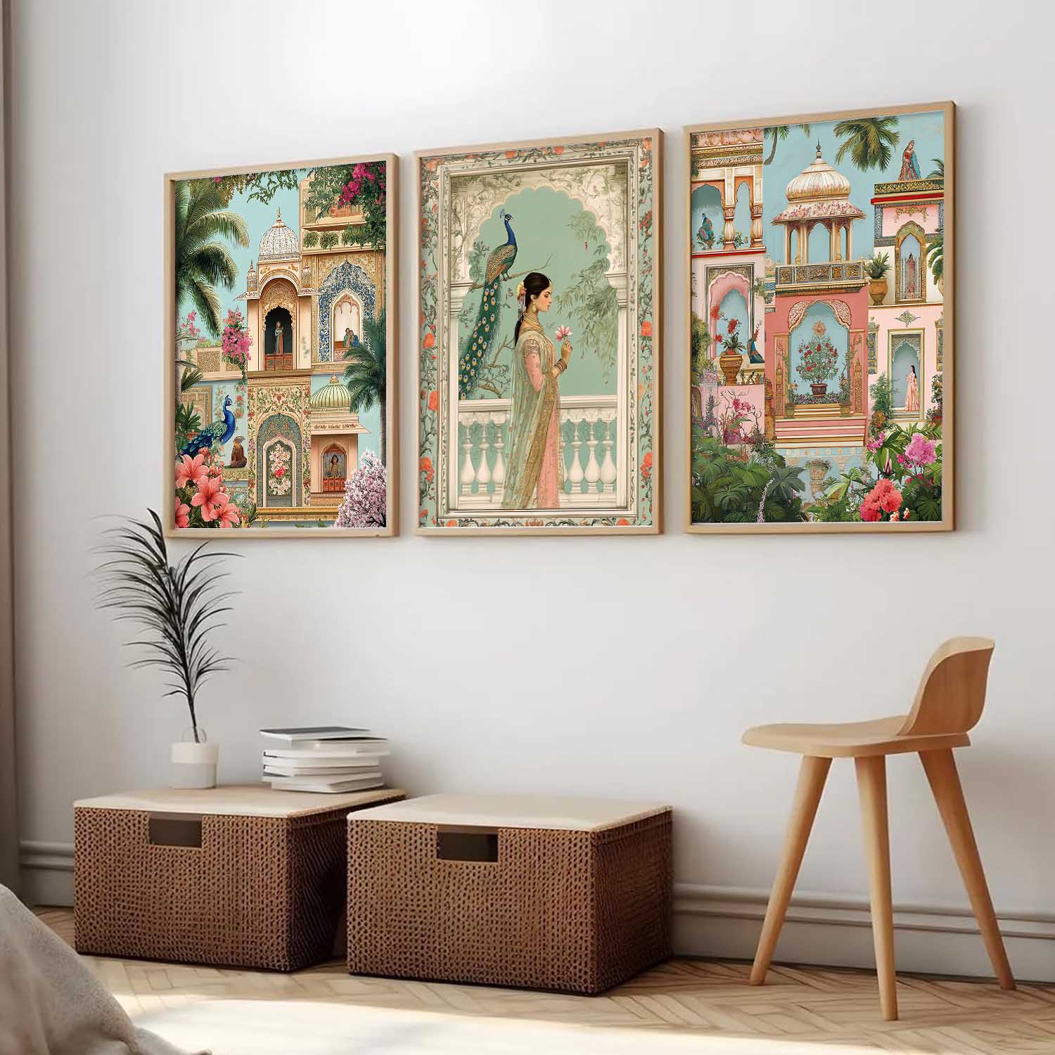 Traditional Wall Art Paintings for Living Room - Wall Poster With fram ...