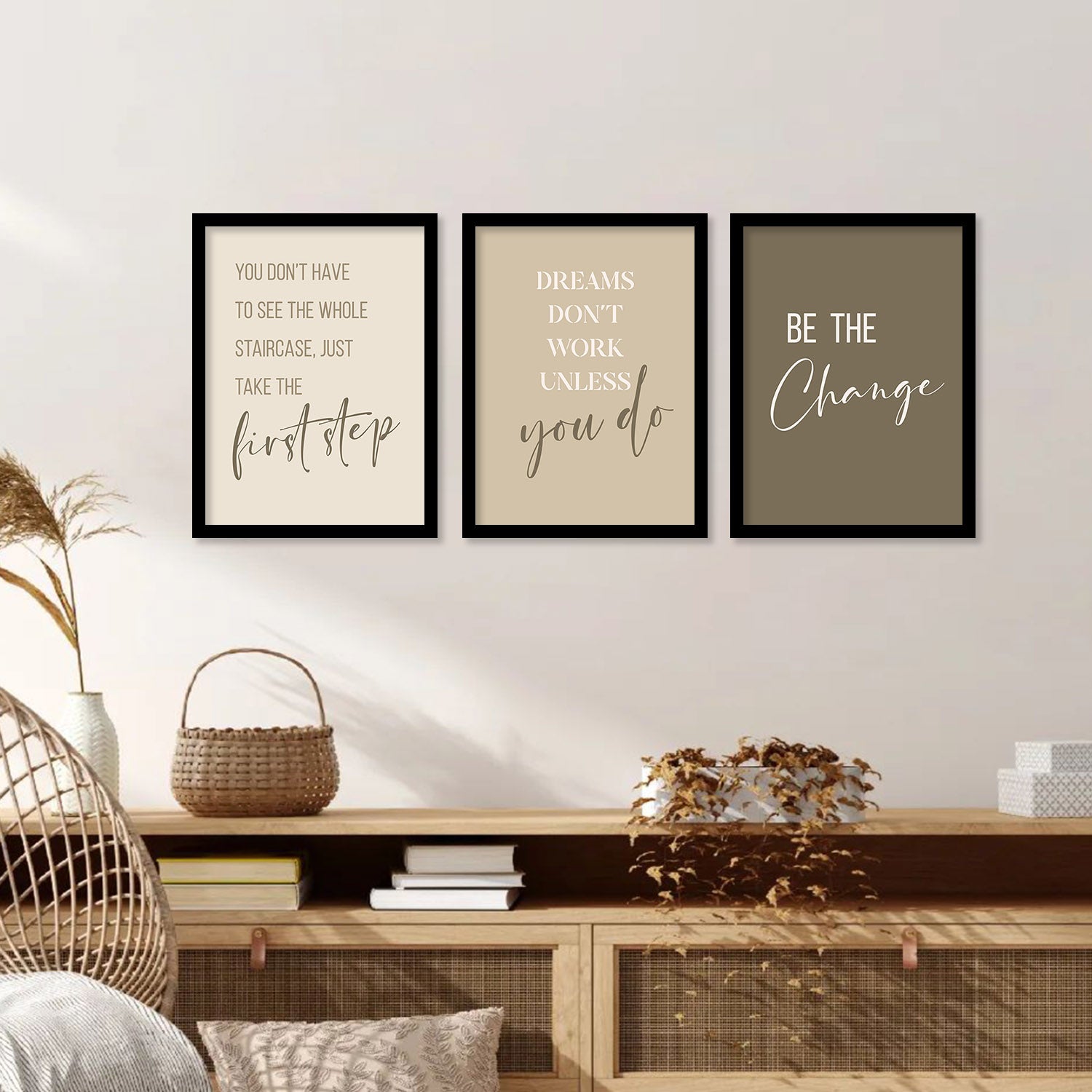 Motivational Quotes Pastel Colors Posters with Frame for Office Living ...