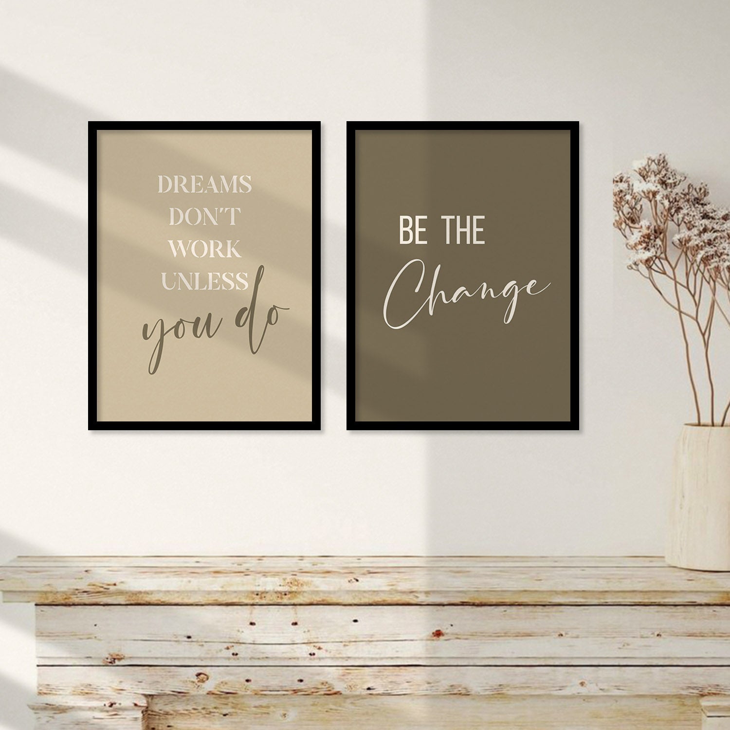 Motivational Quotes Pastel Colors Posters with Frame for Office Living ...