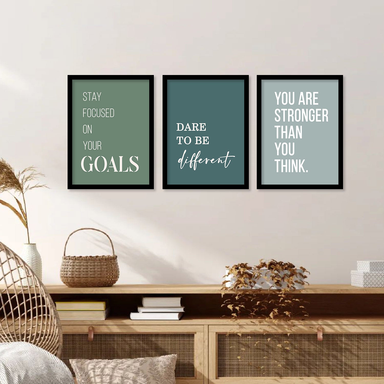 Motivational Quotes Pastel Colors Posters with Frame for Office Living ...