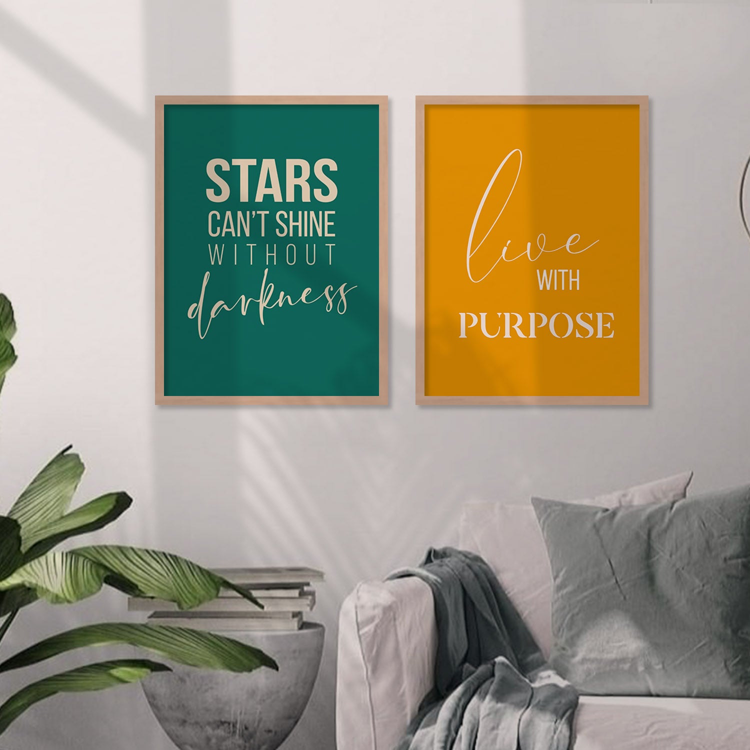 Motivational Quotes Vibrant Colors Posters with Frame for Office Livin ...
