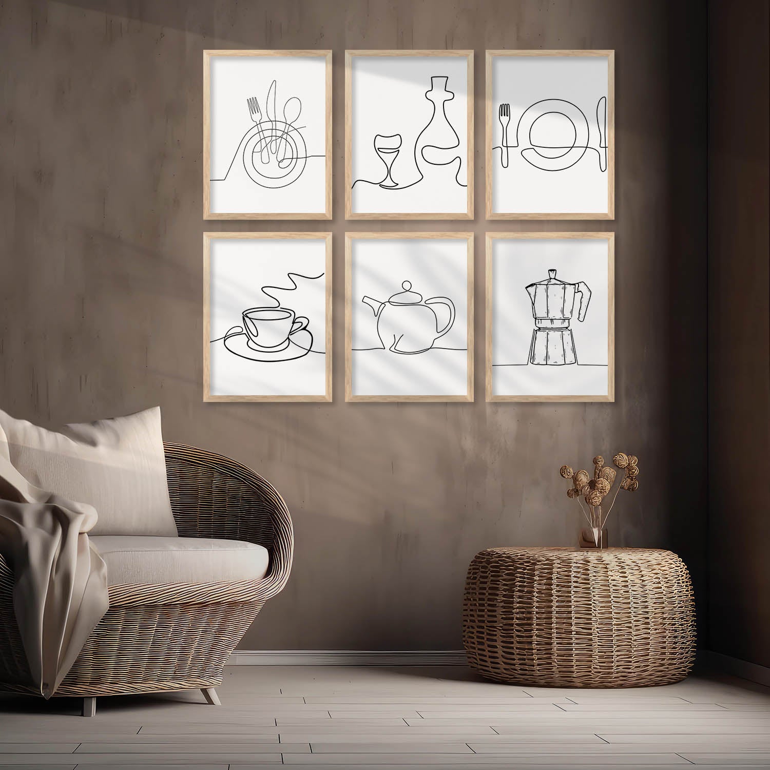 Kitchen Theme Framed Posters for Restaurant Kitchen Dinning Room Cafe ...