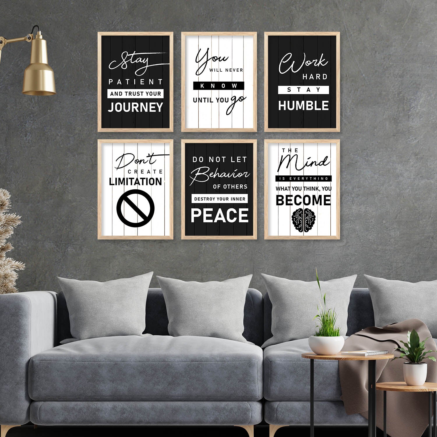 Motivational Quotes Framed Posters for Home Living Room Bedroom and ...
