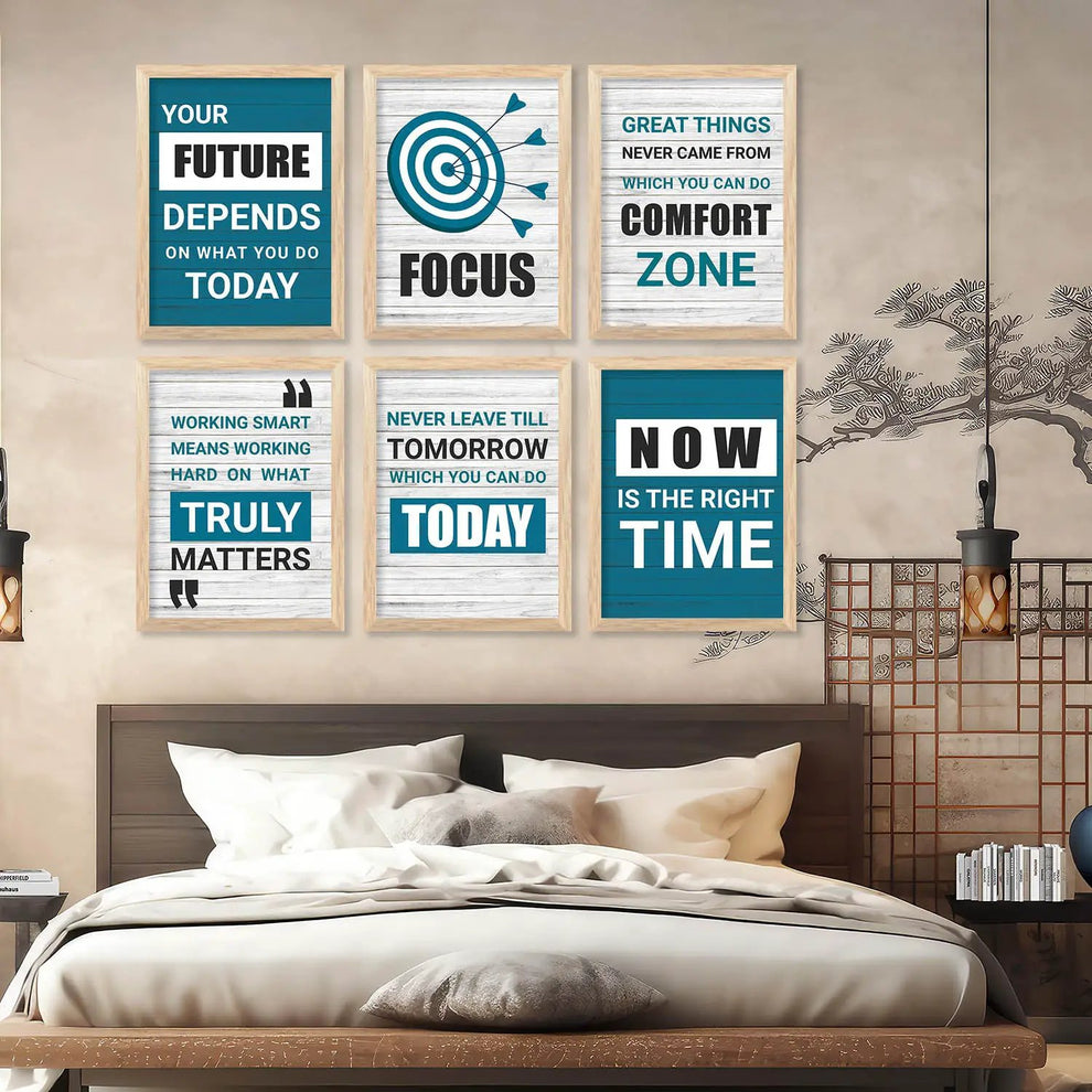 Motivational Quotes Framed Posters for Home Living Room Bedroom and ...