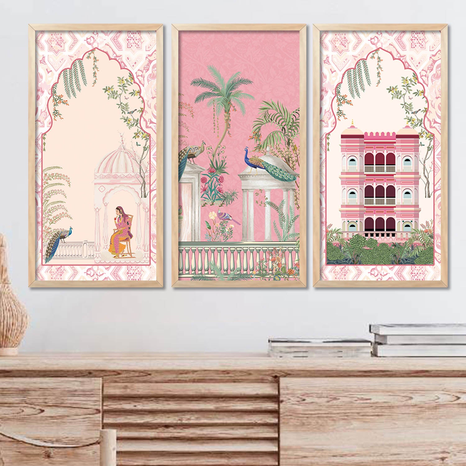 Traditional Indian Framed Art, Decorative Wall Art