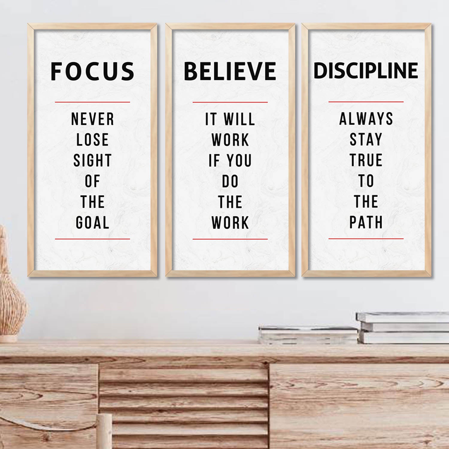 Motivational Quotes Framed Posters for Home and Office Decor - Wall Art ...