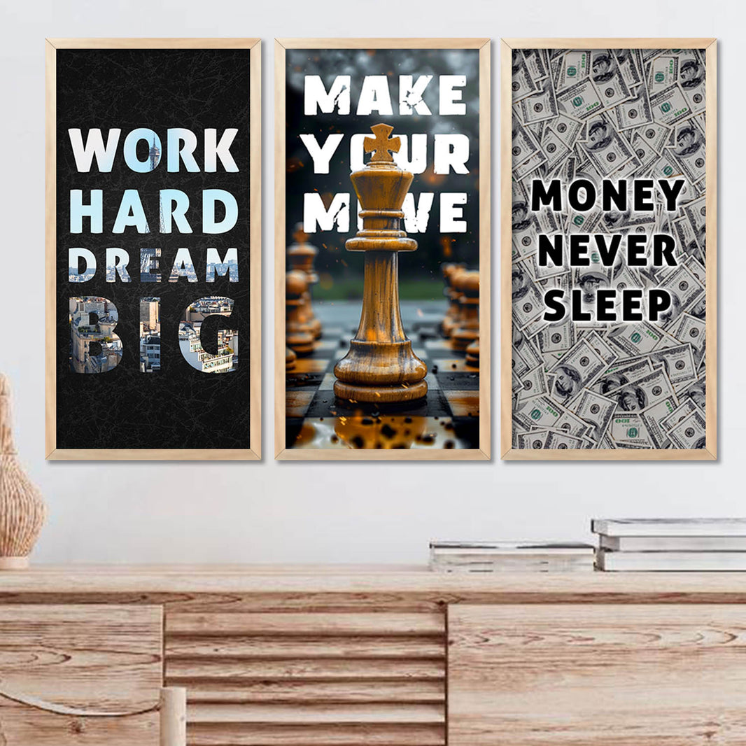 Motivational Quotes Framed Posters for Home and Office Decor - Wall Art ...