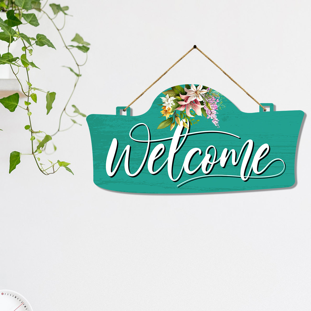 Welcome Wall Hangings for Home Wall Decoration - MDF Wood Decorative W ...