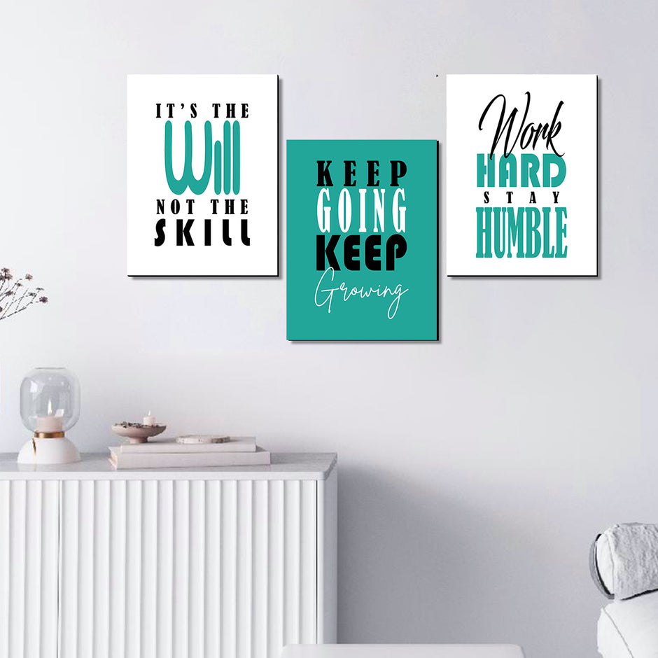 Motivational Quote Panels for Home and Office Decor - Quotes Art for ...