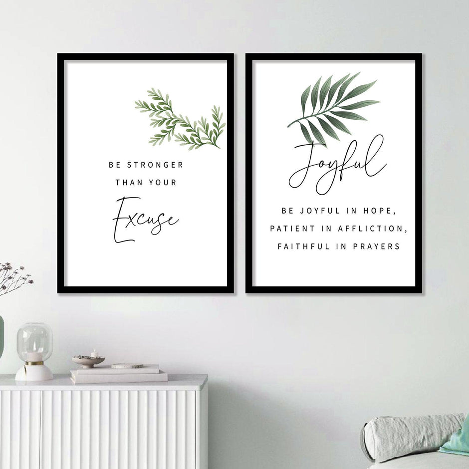 Motivational Quotes Framed Posters for Home and Office Decor - Wall Art ...