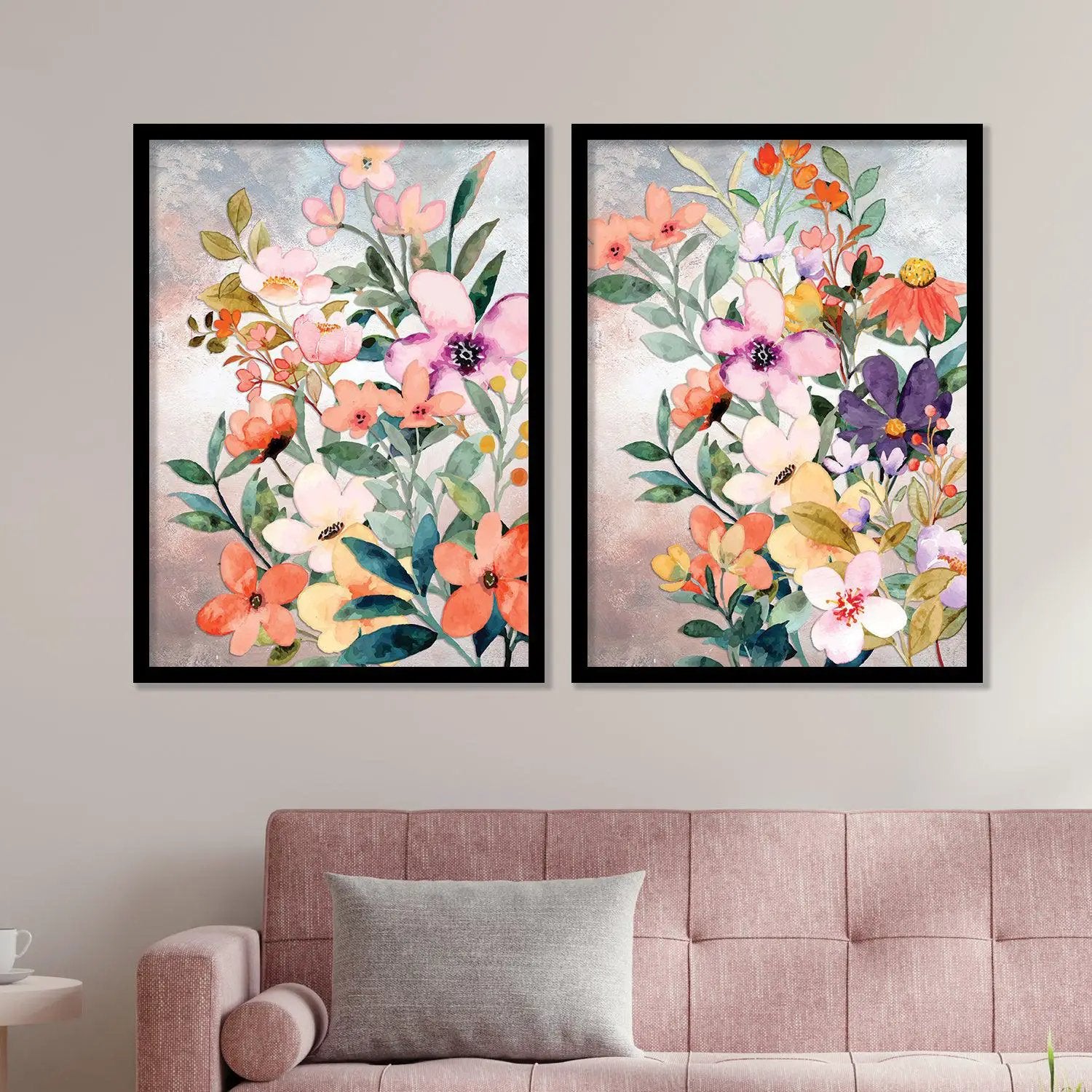 Flowery wonders - Elegant Flower Theme Art Prints with Frame – Kotart