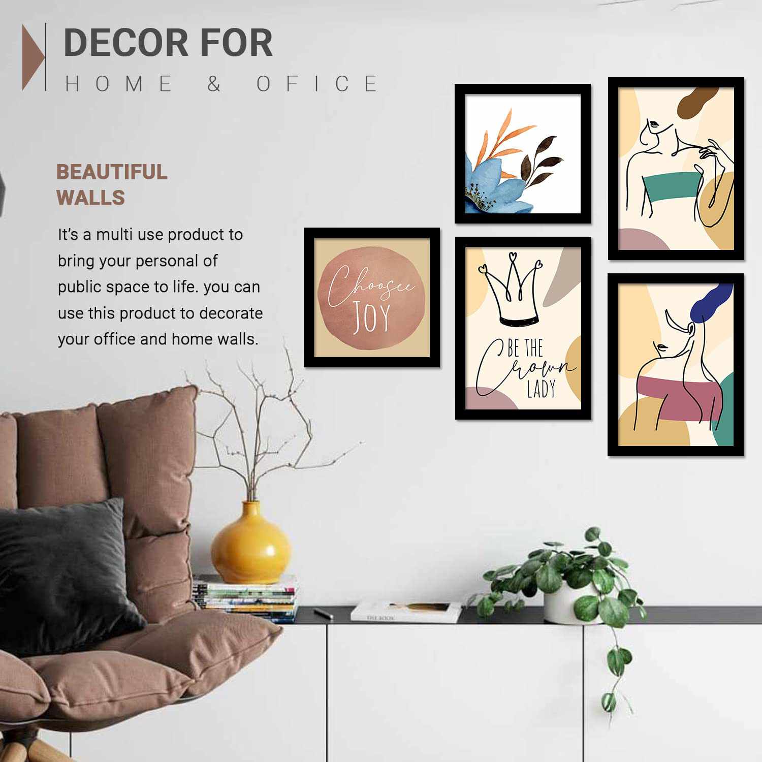 Frame It Up: Modern Art Edition - Minimalist Art Posters with Frame ...