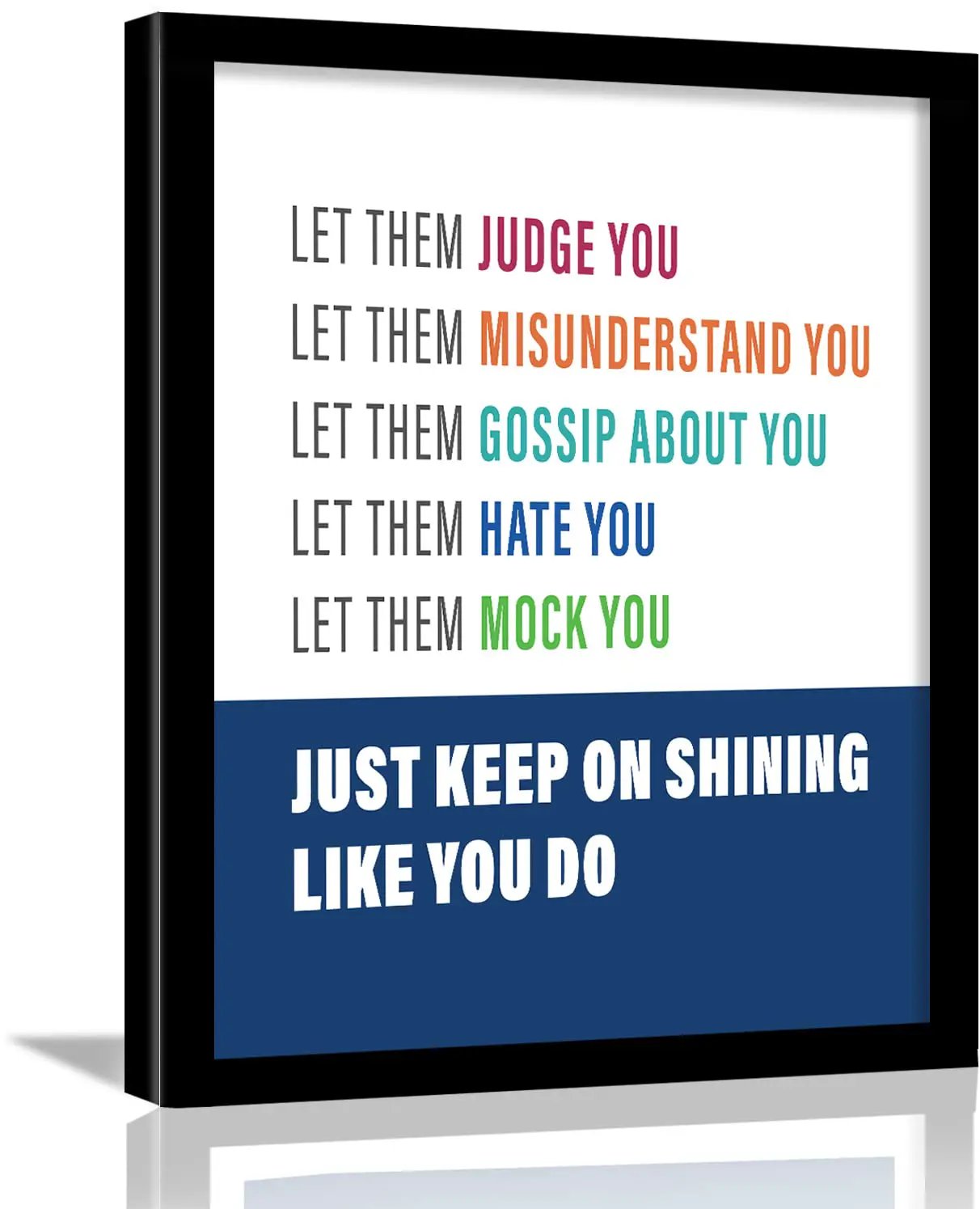 Framed Motivational Quotes Posters for Wall Decor - Kotart