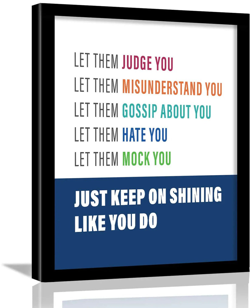 Framed Motivational Quotes Posters for Wall Decor – Kotart