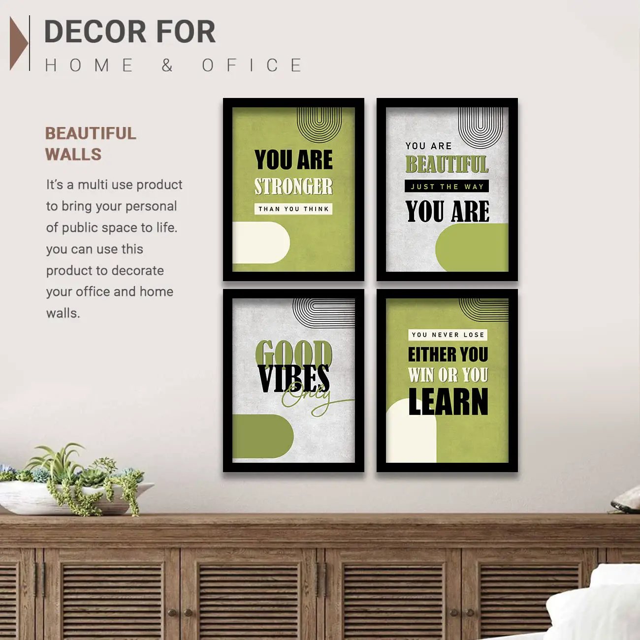 Framed Motivational Quotes for Positive Energy - Kotart