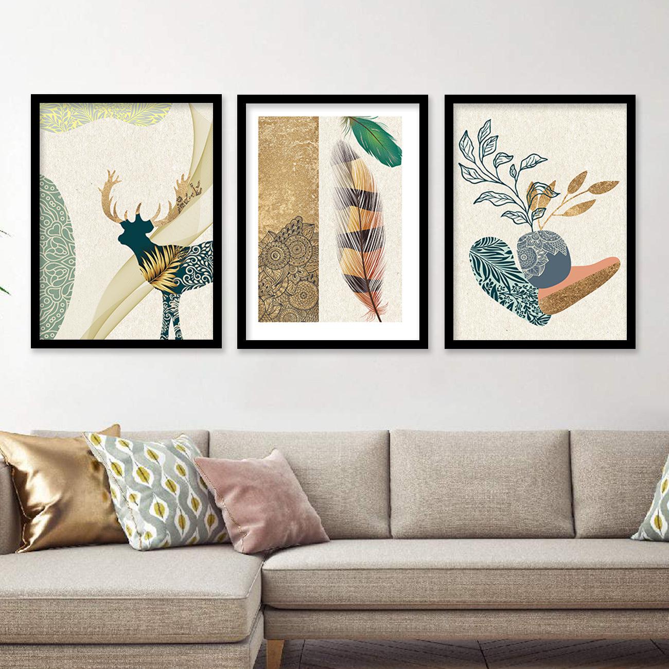 Framed Wall Posters / Prints for Bedroom with Frame – Kotart