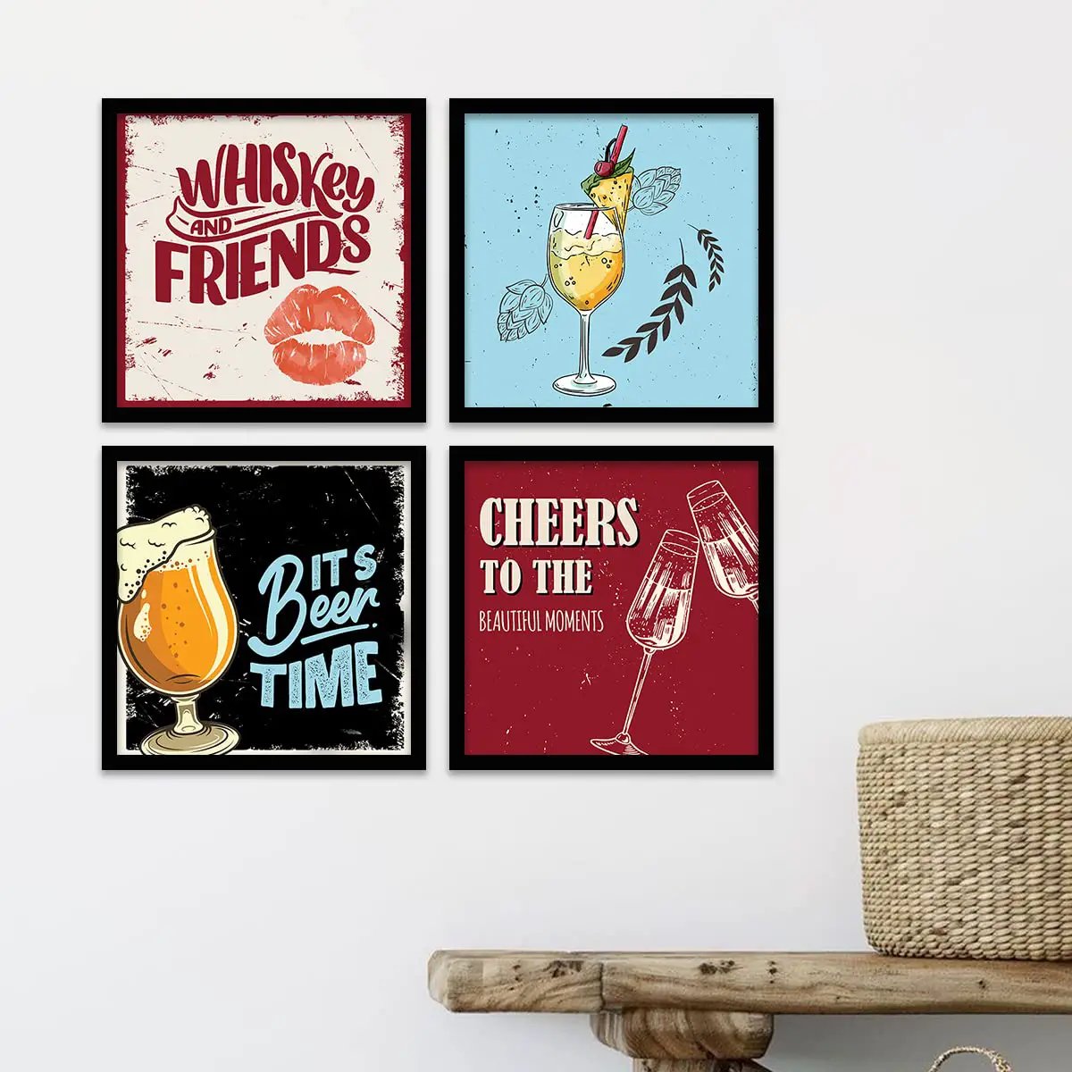 Framed Wall Posters for Bar Kitchen Restaurant Wall Decor – Kotart