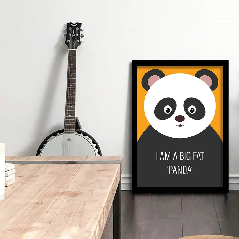 Funny Panda Inspirational Quotes Wall Posters with Frame – Kotart