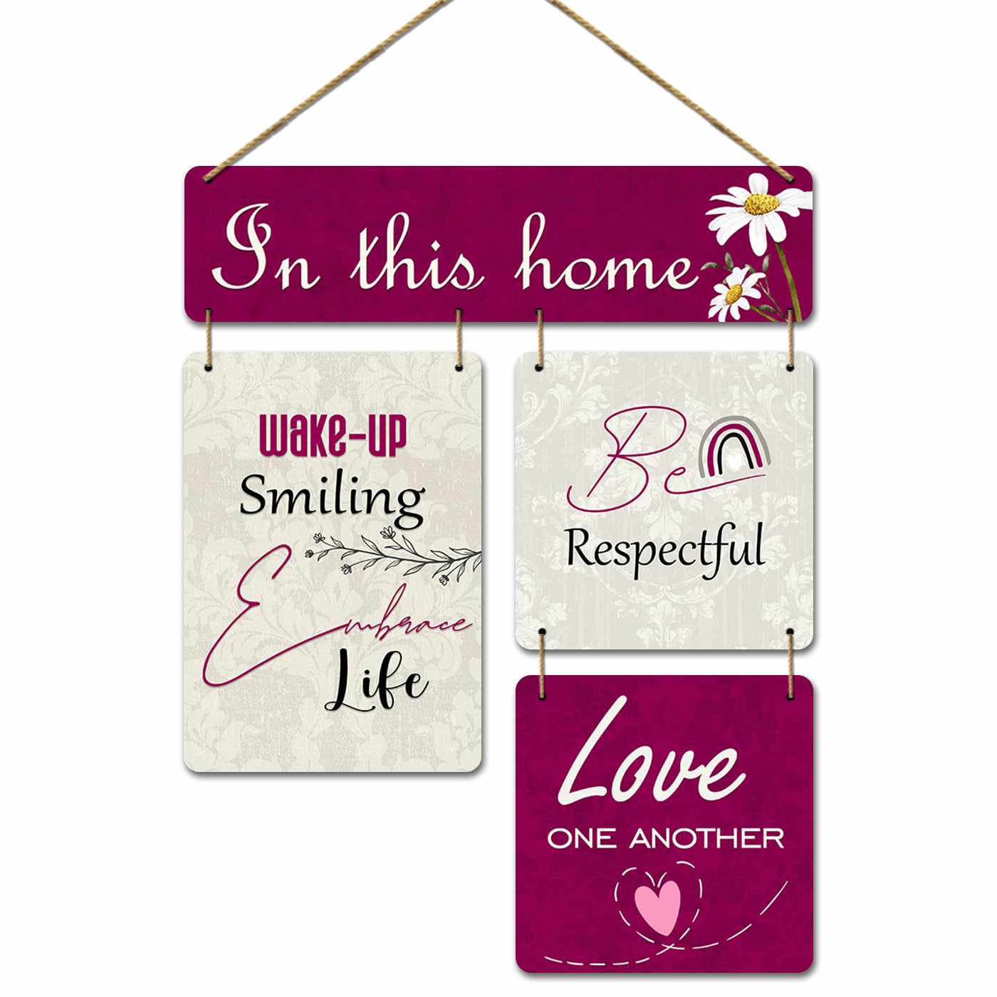 Inspirational Quotes MDF Wood Wall Hanging - MDF Wall Hangings for Liv ...