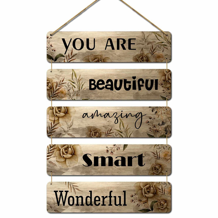 Inspirational Quotes MDF Wood Wall Hanging for a Motivating and ...