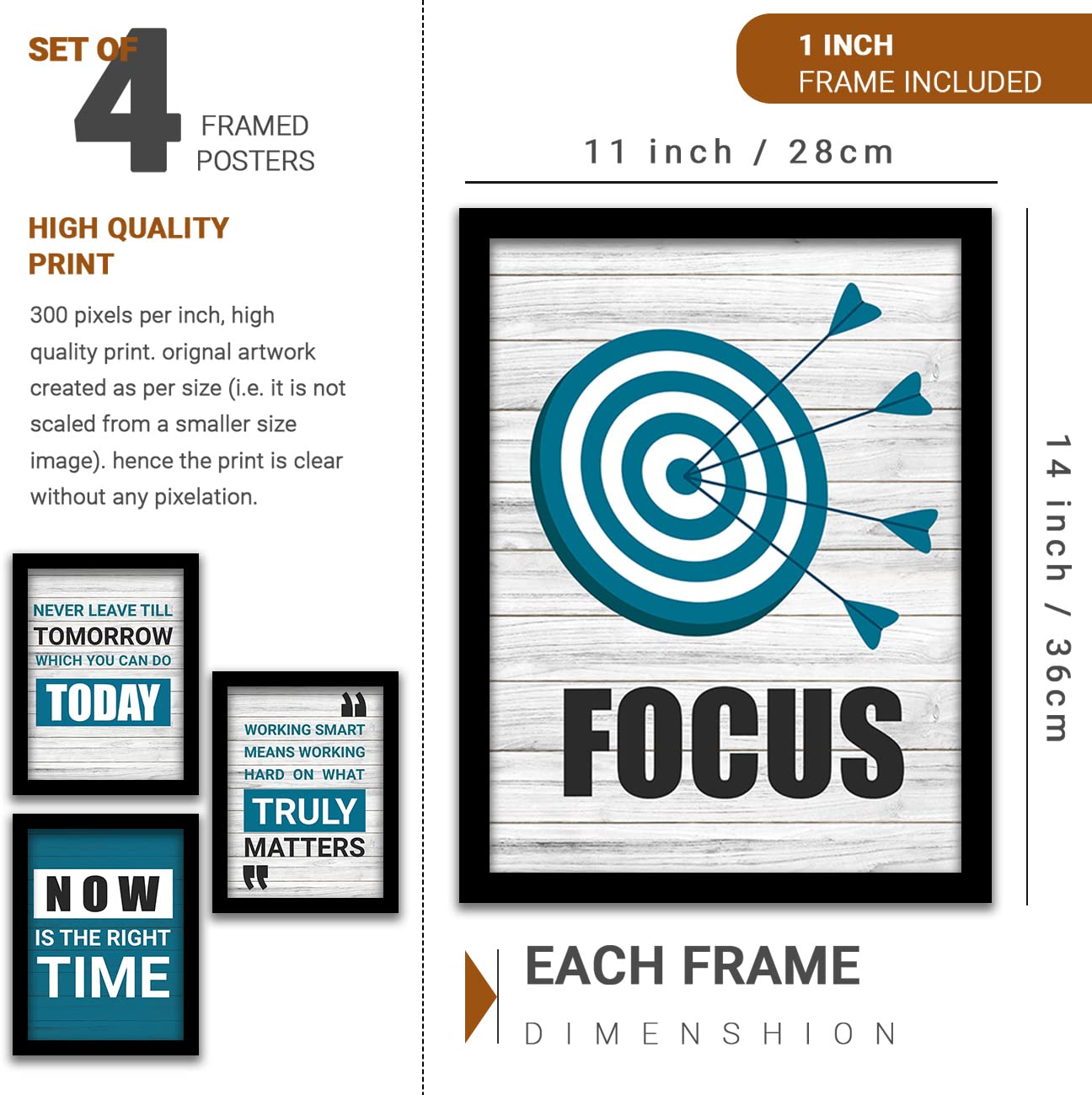 Inspirational Quotes Wall Posters with Frame – Kotart