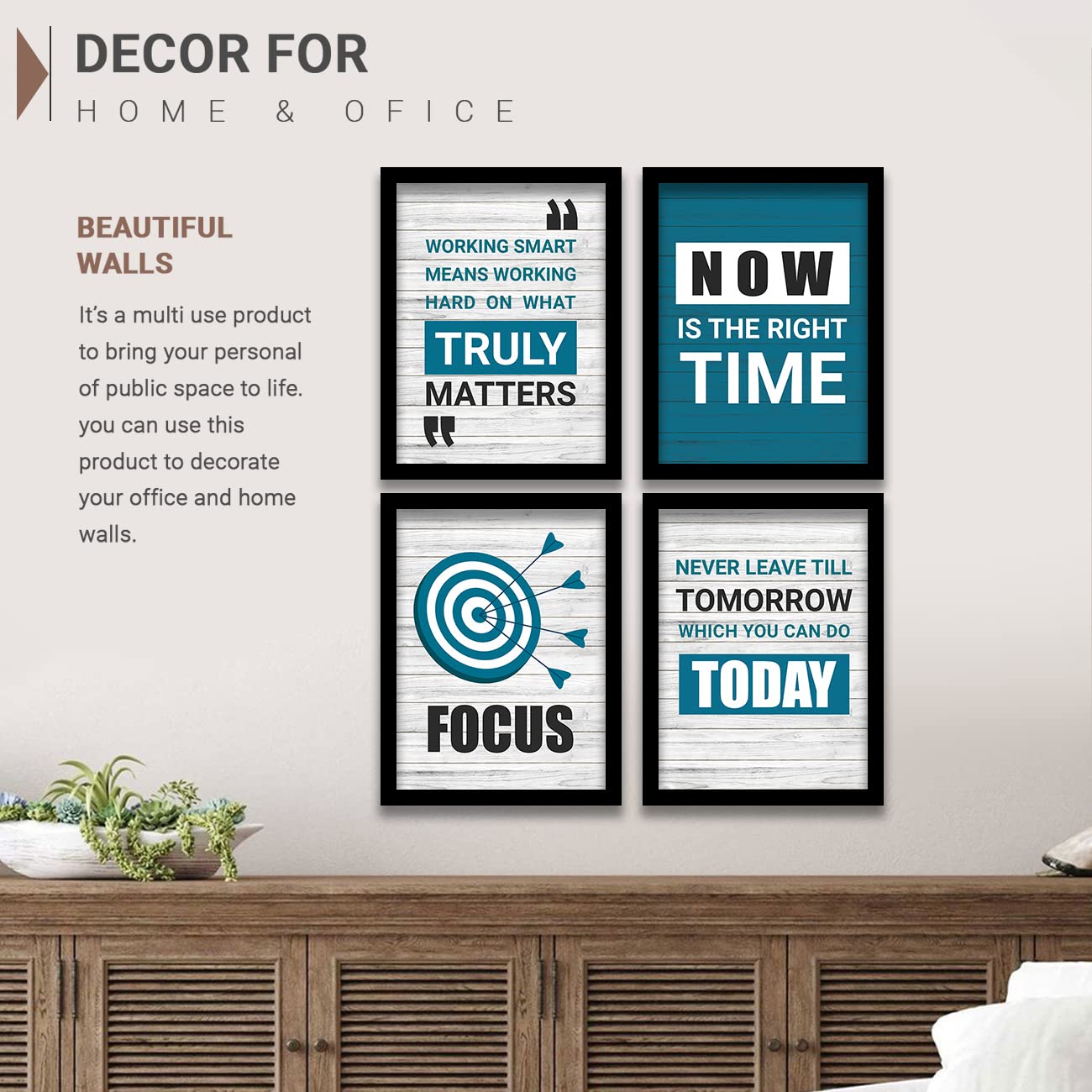 Inspirational Quotes Wall Posters with Frame – Kotart